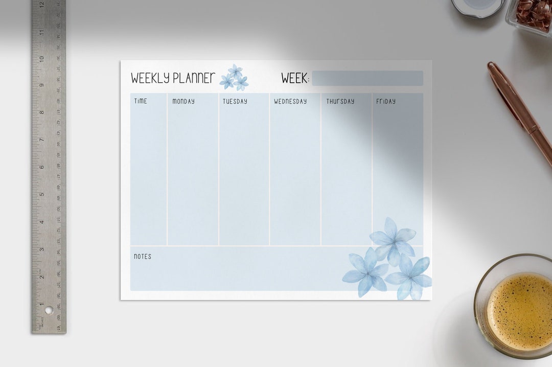 PRINTABLE May Weekly Calendar, Simple Weekly Desktop Notes, Minimalist ...
