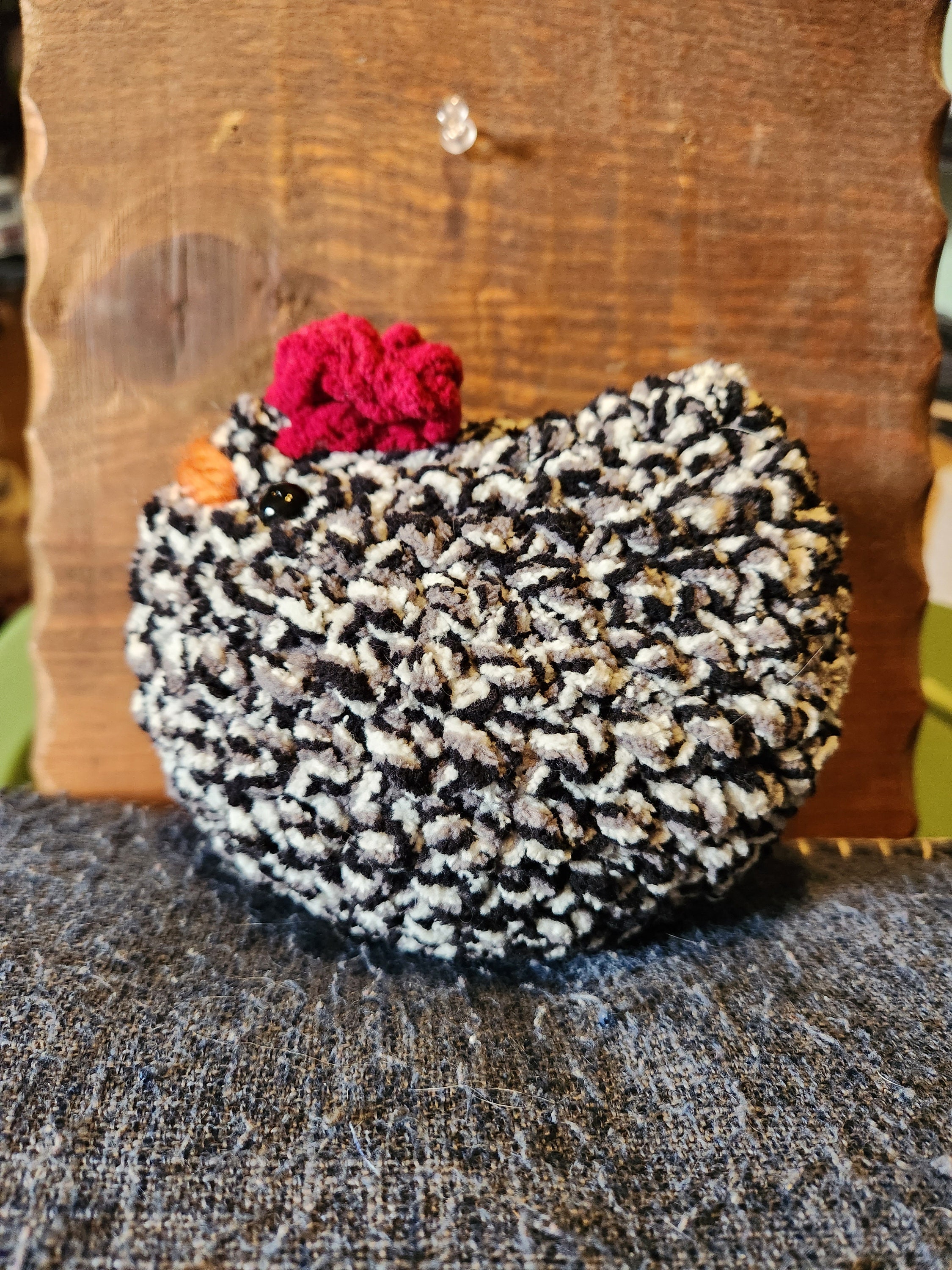 Crochet Chickens, Red Chicken, Speckled Chicken, Black and White ...