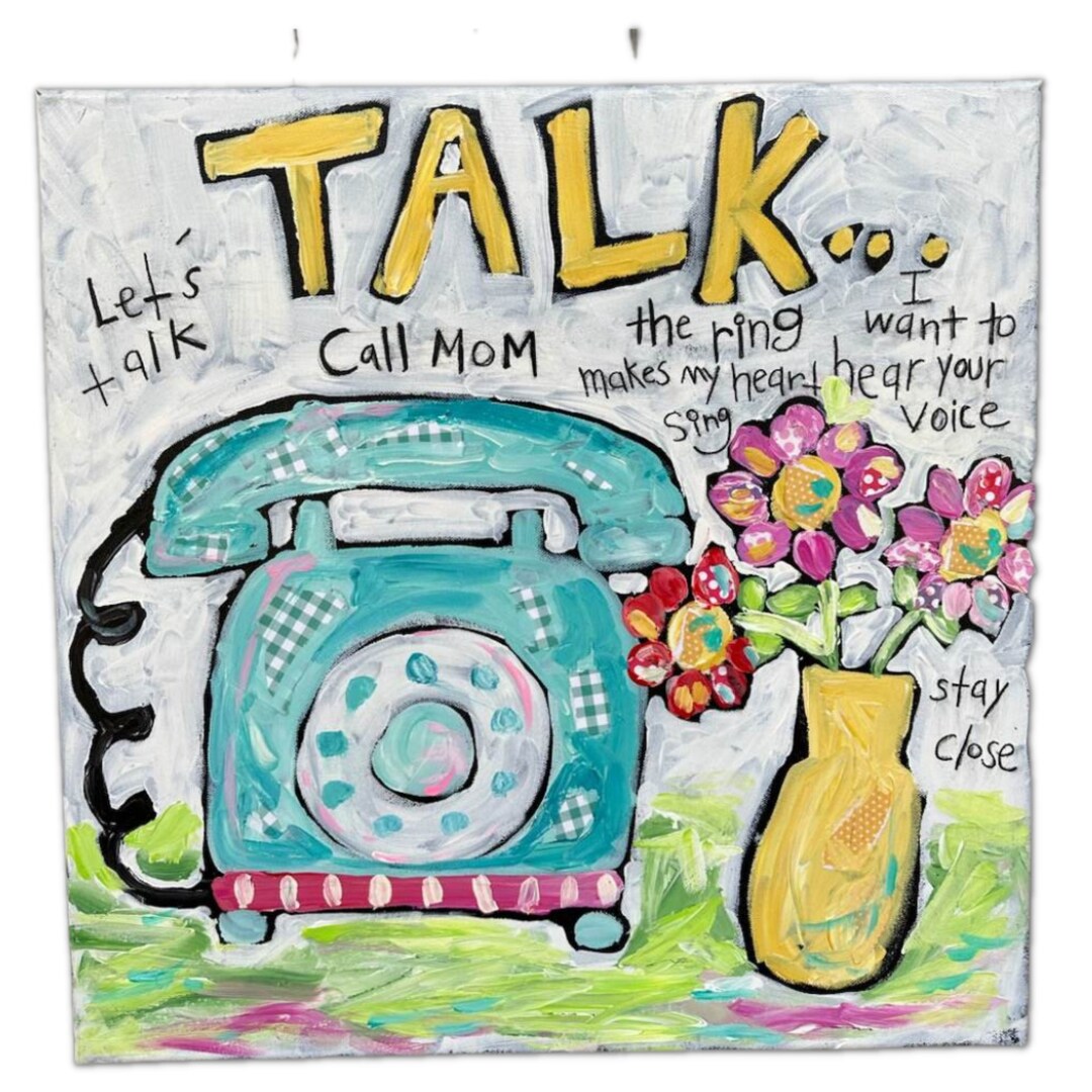 Let's Talk Original Painting - Etsy