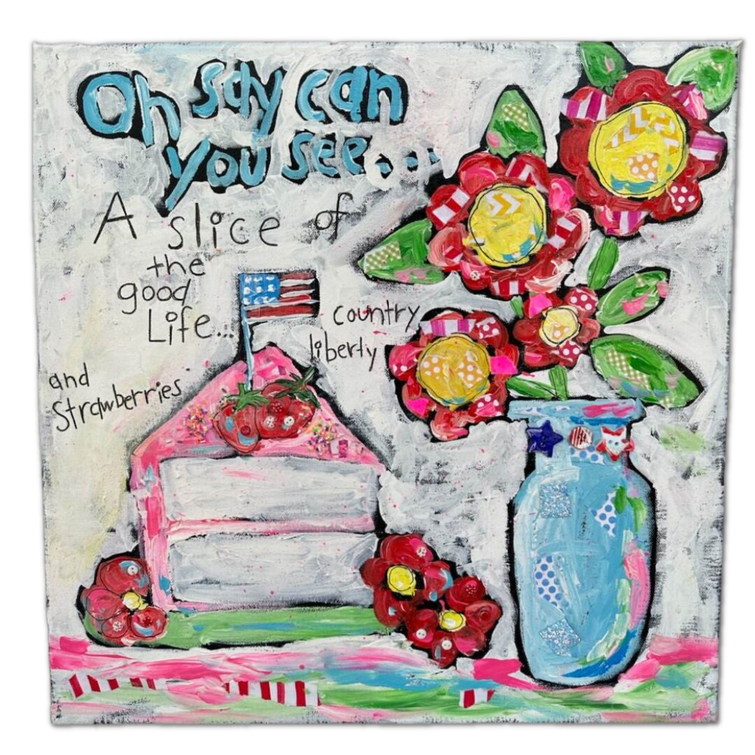 Oh, Say Can You See Original Painting - Etsy