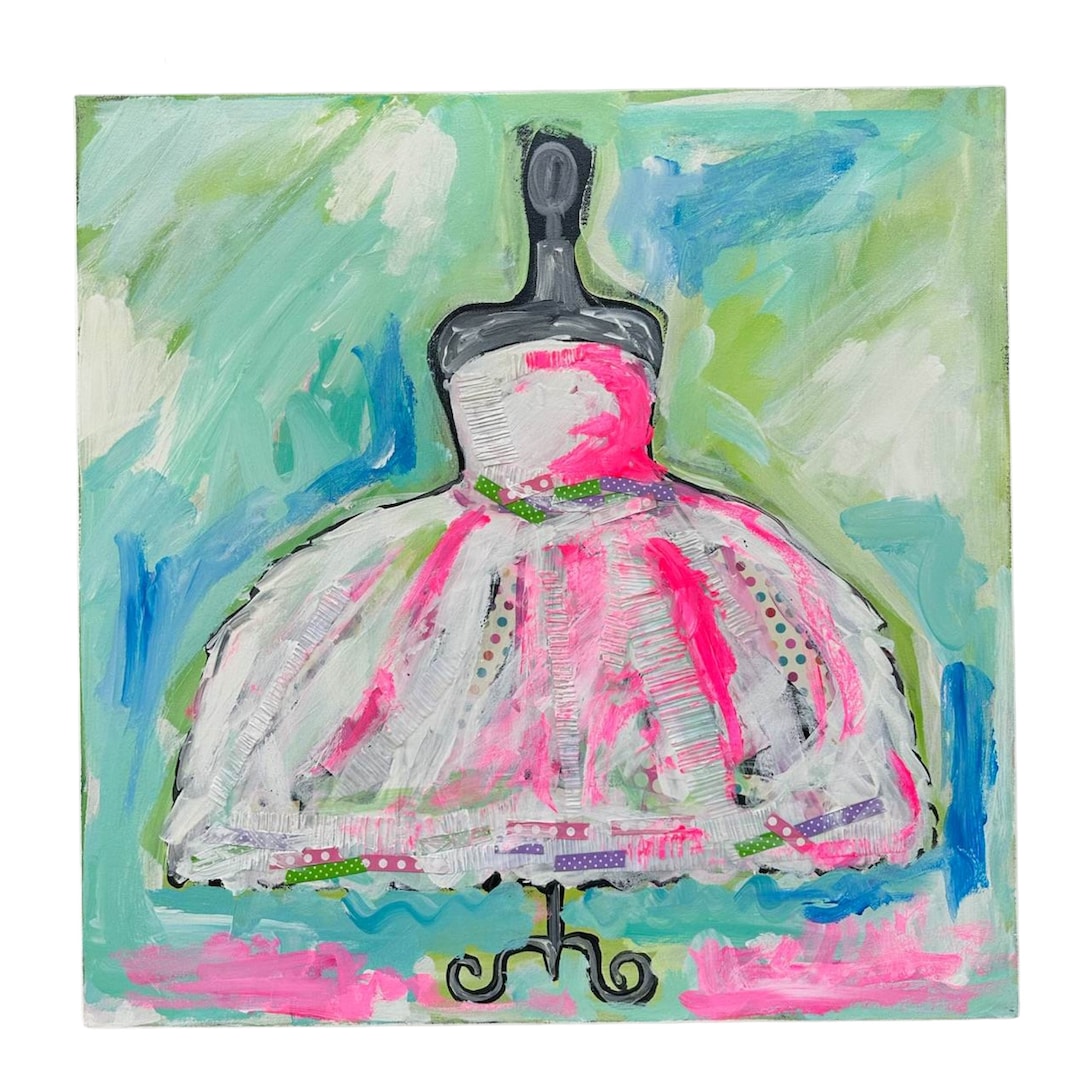 The Dress Original Painting Wall Art - Etsy