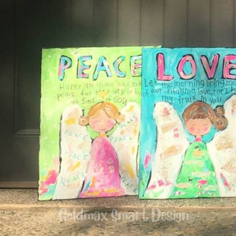 Wall Art Peace Angel Giclée Print - Etsy