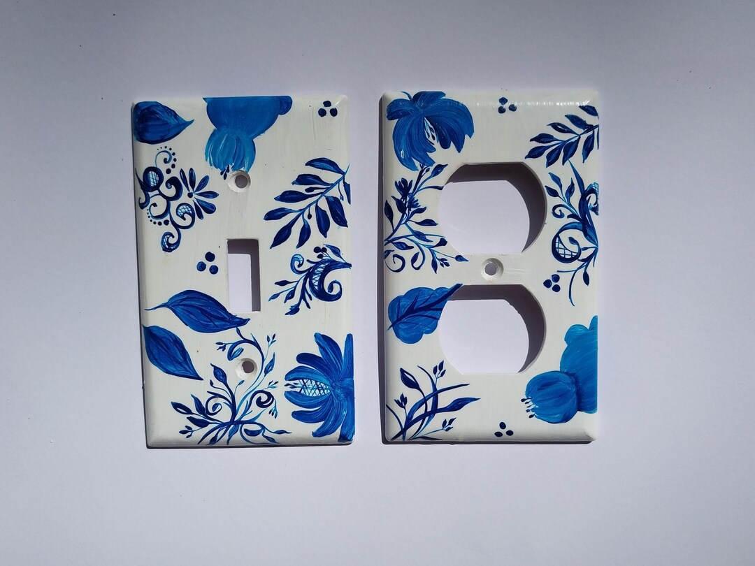 Hand-painted Switch Plate +outlet Cover Bundle - Etsy