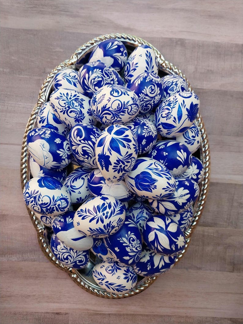 Wooden Easter Eggs, Hand-painted - Etsy