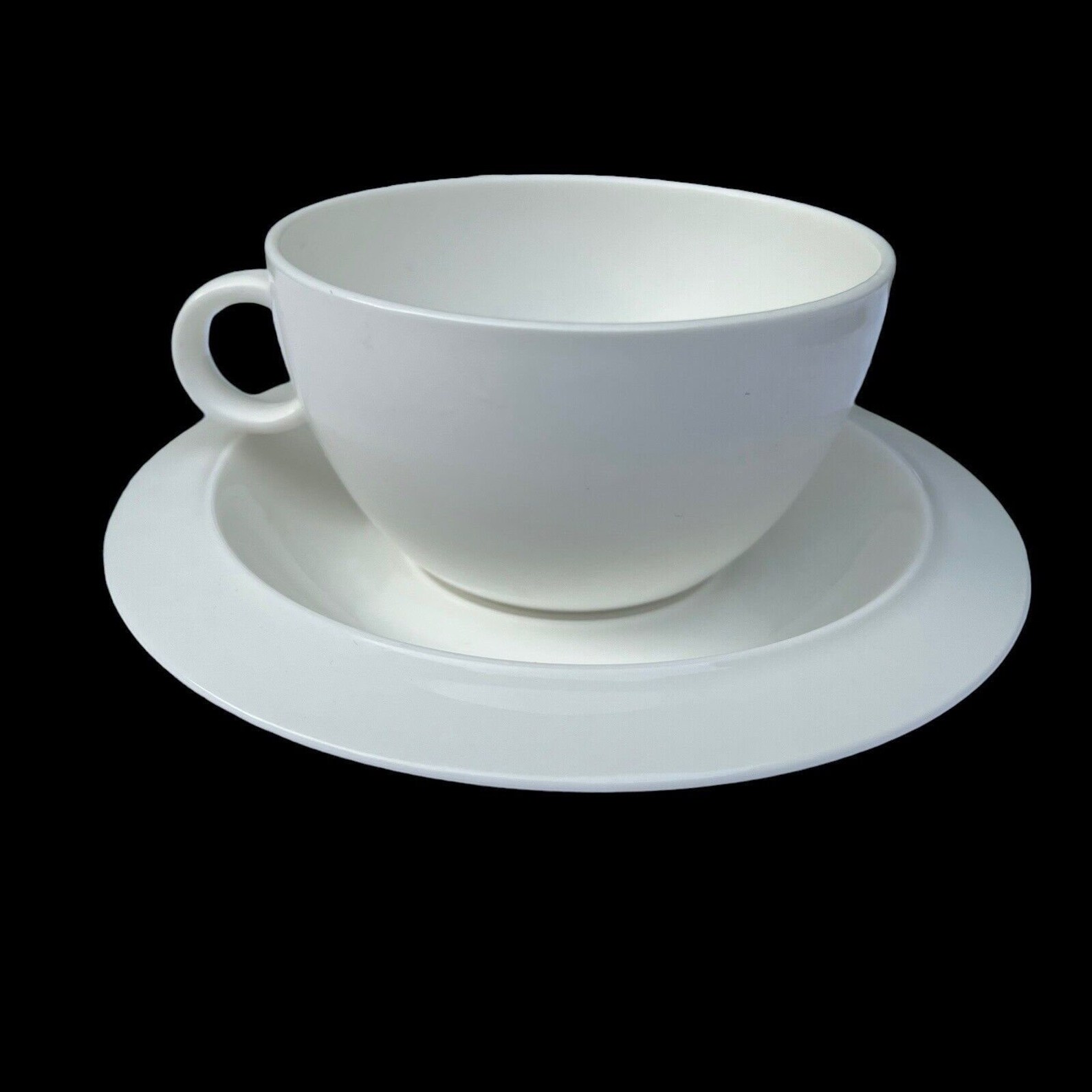 Alessi Cup and Saucer Set Matt White New - Etsy