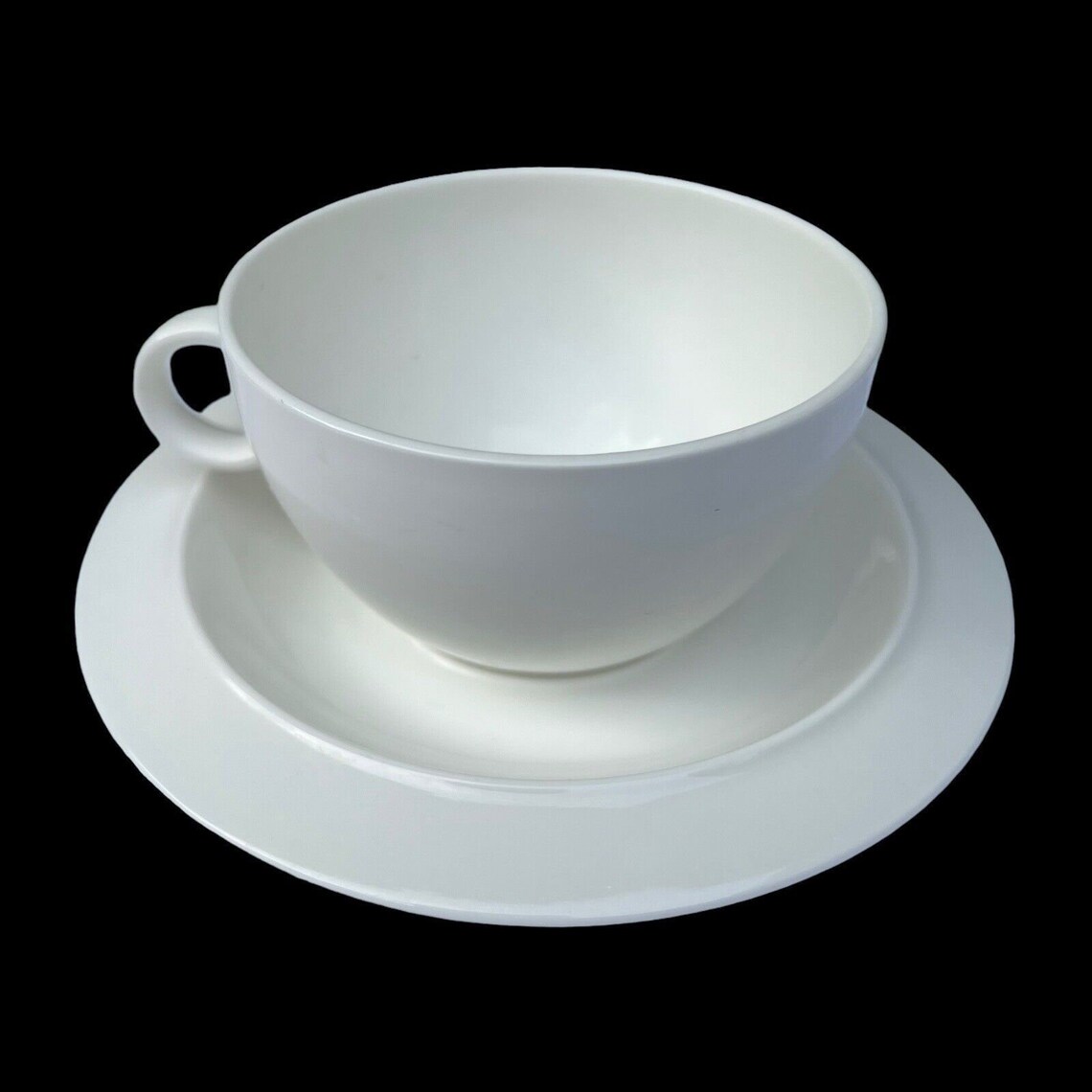 Alessi Cup and Saucer Set Matt White New - Etsy