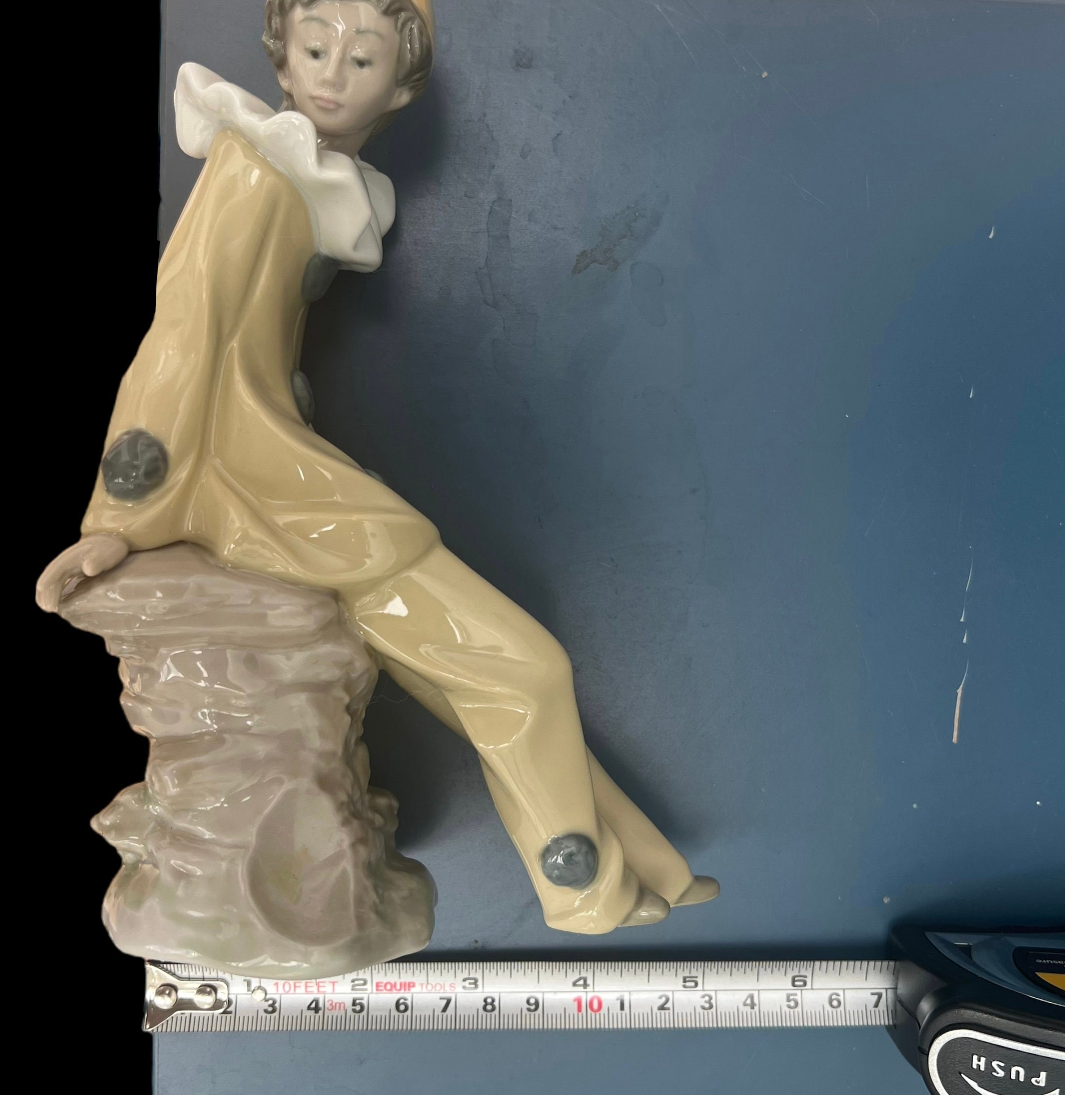 LLADRÓ NAO 1054 Yellow Clown Mandolin Figurine Wandering Minstrel - Etsy