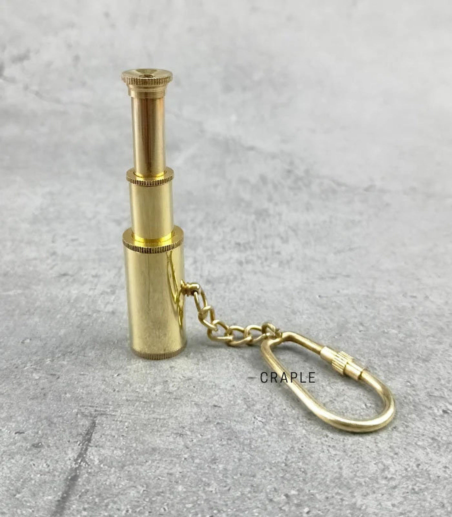 Brass Telescope Keychain: Vintage-inspired Gold Finish - Etsy