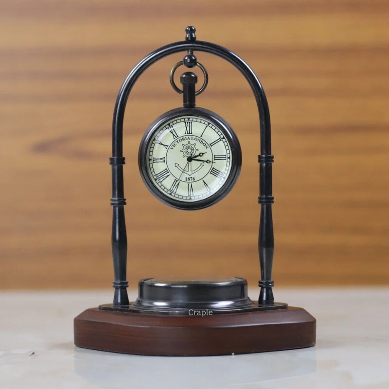 Vintage Desk Clock - Etsy