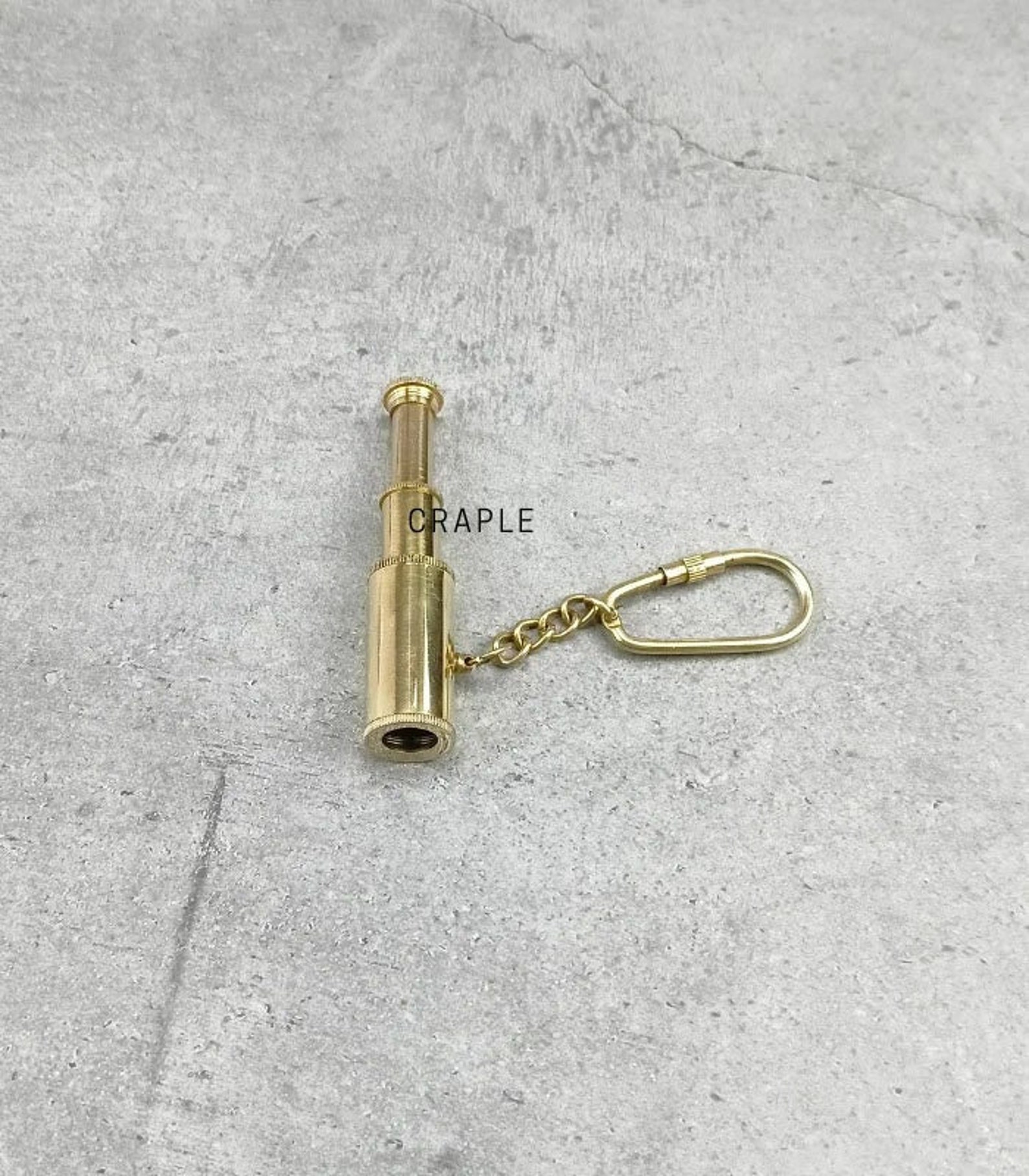 Brass Telescope Keychain: Vintage-inspired Gold Finish - Etsy