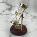 Nautical Rotating Brass Hourglass Wood Base Compass, Premium Gift - Etsy