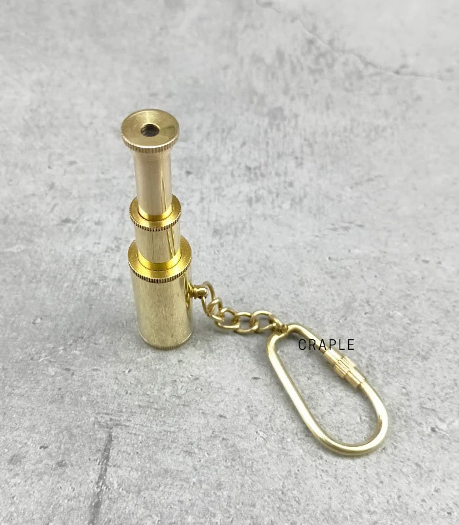 Brass Telescope Keychain: Vintage-inspired Gold Finish - Etsy