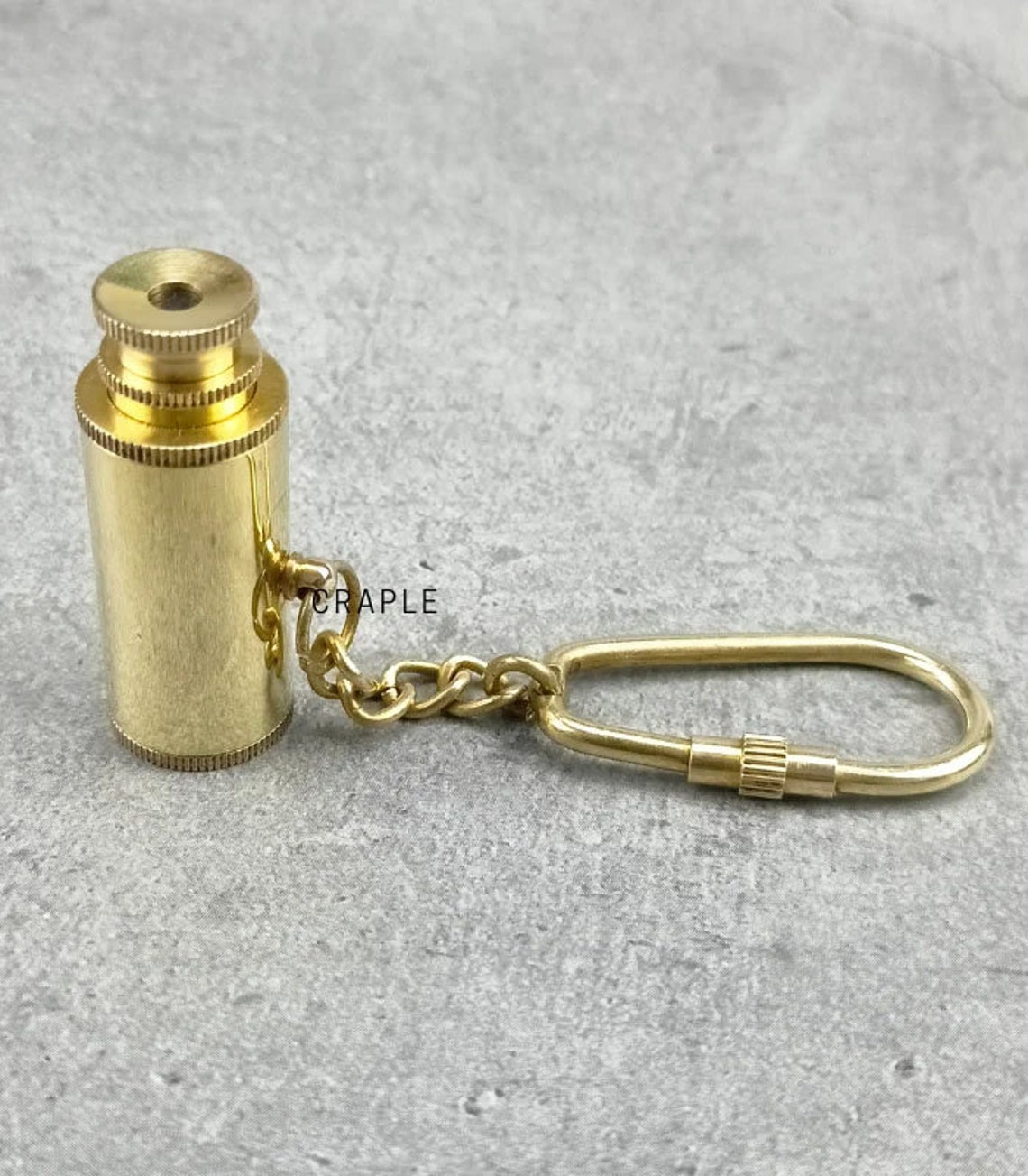 Brass Telescope Keychain: Vintage-inspired Gold Finish - Etsy