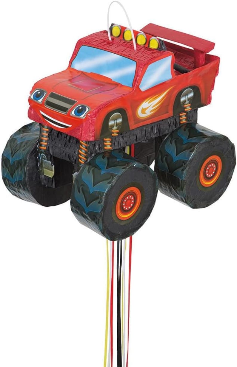 Blaze and the Monster Machines Pinata, Shaped Pull String - Etsy