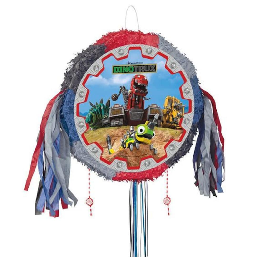 1 Dinotrux Pinata, Pull String in Piñatas - Etsy