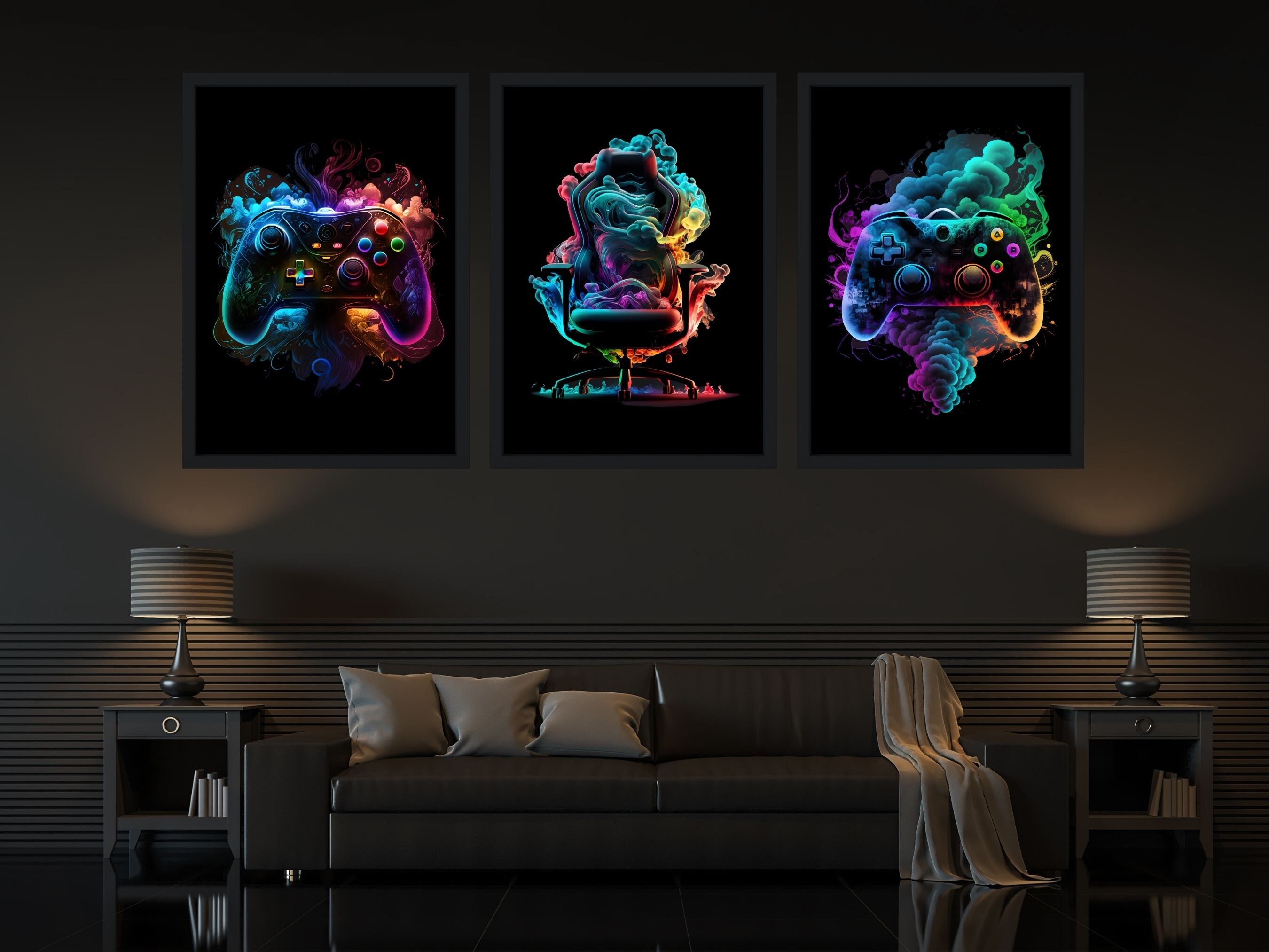 Video Game Poster Set, Gaming Prints, Boys Room Decor, Teen Room Art ...