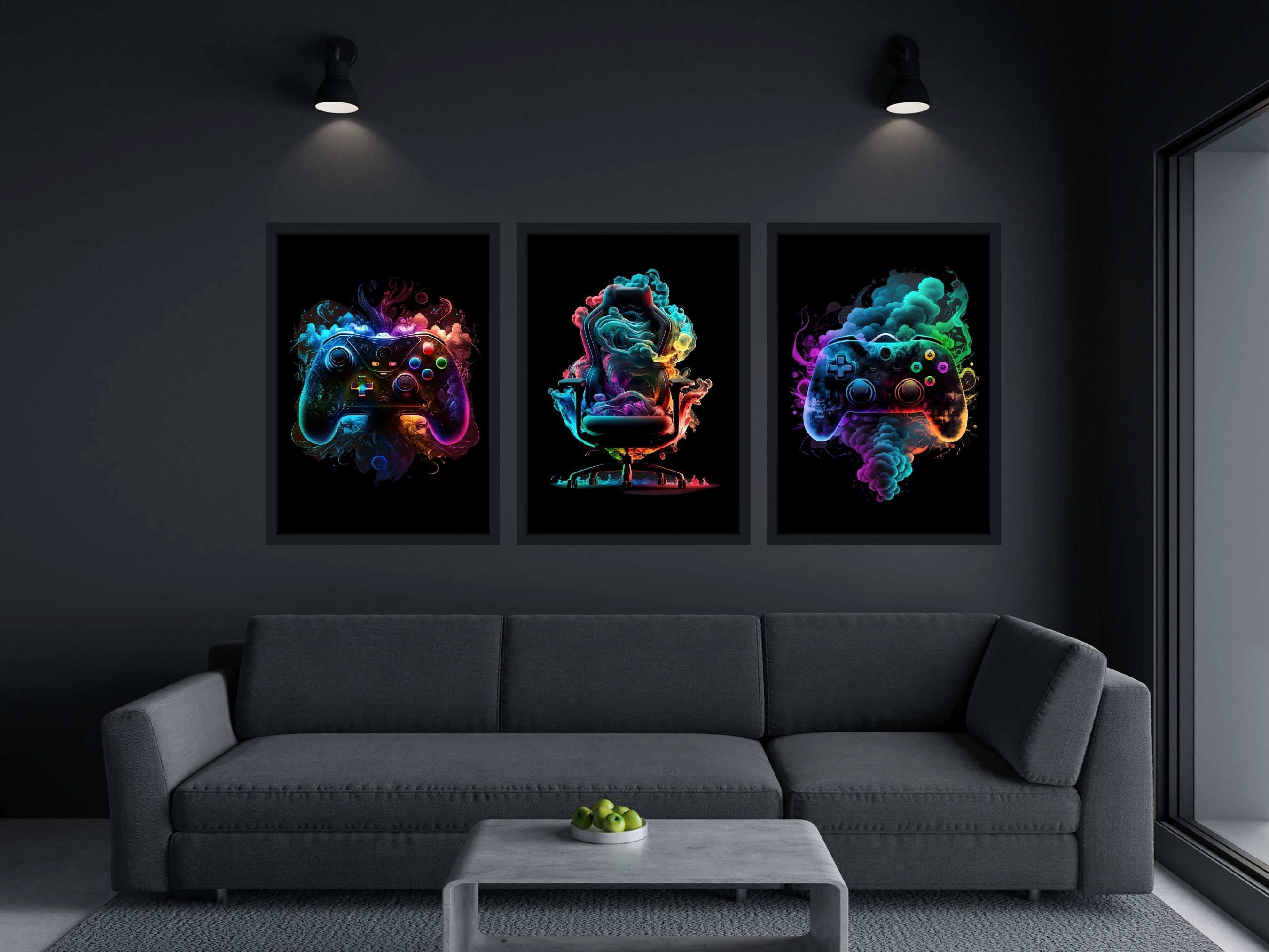 Video Game Poster Set, Gaming Prints, Boys Room Decor, Teen Room Art ...