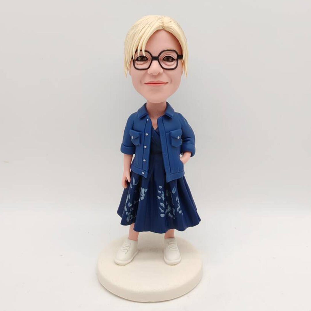 Custom Polymer Clay Bobblehead, Personalized Figurine, - Etsy