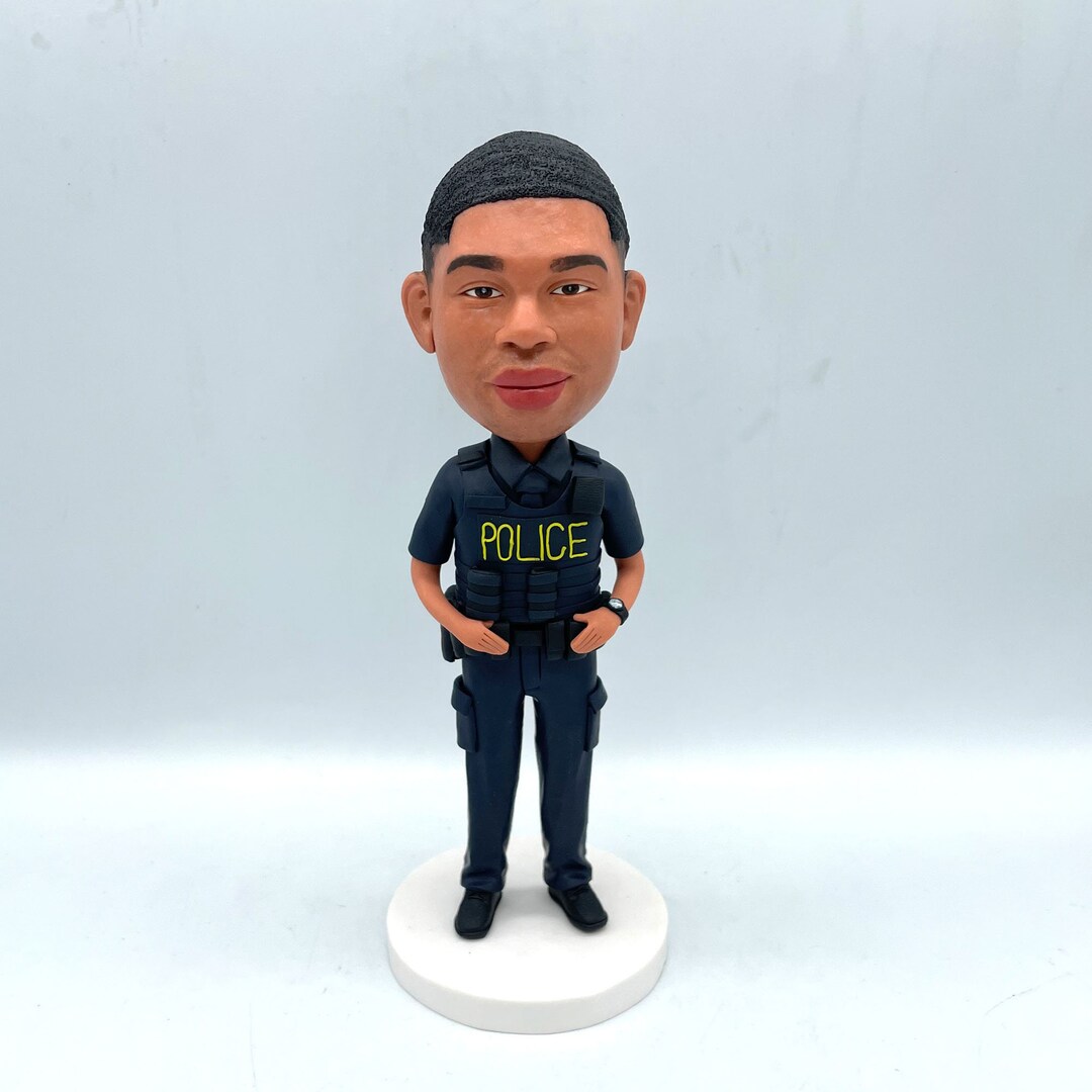 Custom Bobbleheads Policeman for Father, Personalized Police Officer ...