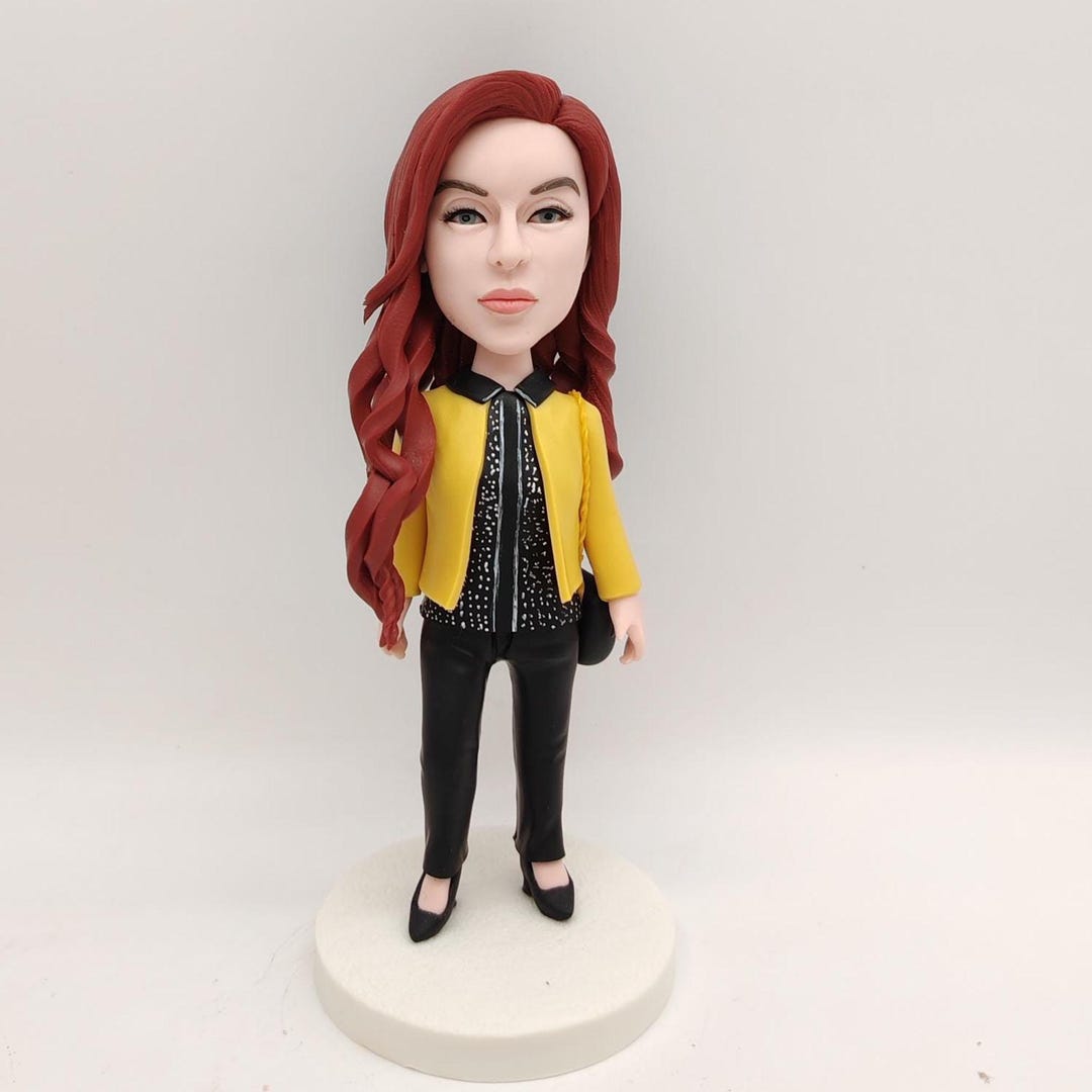 Custom Realistic Bobblehead Doll - Handmade Polymer Clay Figurine ...