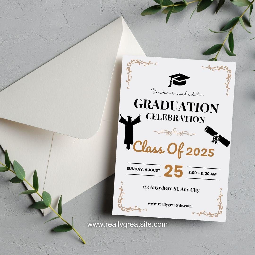 Graduation Celebration Invitation Class of 2025 - Etsy