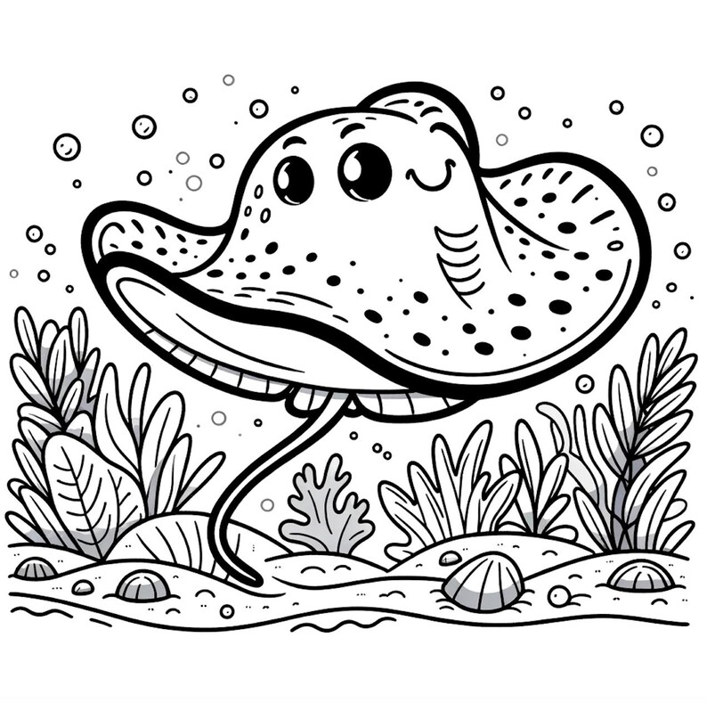 Underwater Adventures Coloring Book for Kids | Fun & Whimsical Sea ...