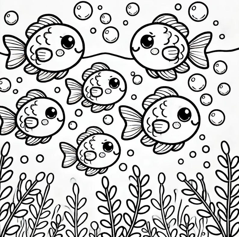 Underwater Adventures Coloring Book for Kids | Fun & Whimsical Sea ...