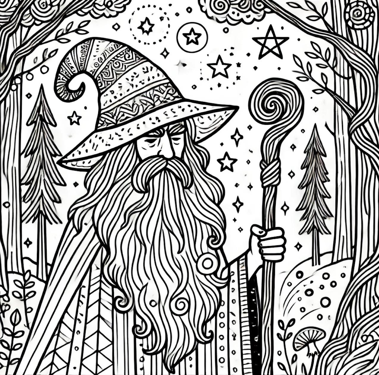 Fantasy Fairy Tales Coloring Book for Kids & Adults | Magical Storybook ...