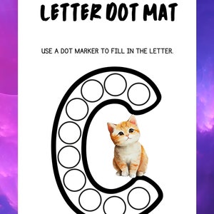 Preschool Letter Dot Mat Upper Case - Interactive Learning Made Fun ...