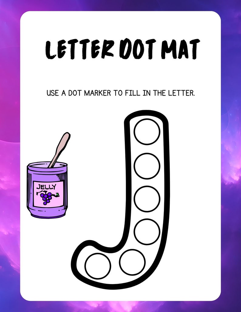 Preschool Letter Dot Mat Upper Case Interactive Learning Made Fun ...