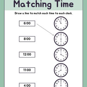 Comprehensive Telling Time Worksheets – Master Clock Reading Skills - Etsy