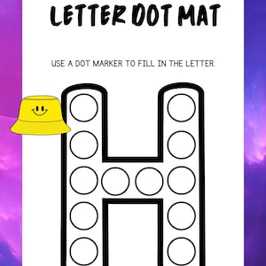Preschool Letter Dot Mat Upper Case - Interactive Learning Made Fun ...