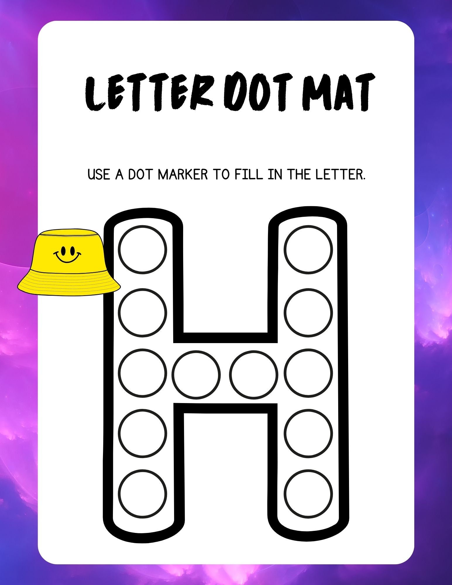 Preschool Letter Dot Mat Upper Case Interactive Learning Made Fun ...