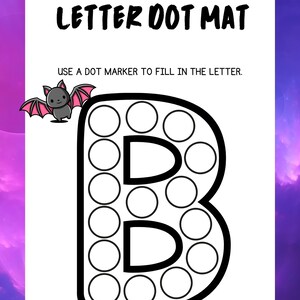 Preschool Letter Dot Mat Upper Case - Interactive Learning Made Fun ...