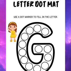 Preschool Letter Dot Mat Upper Case - Interactive Learning Made Fun ...
