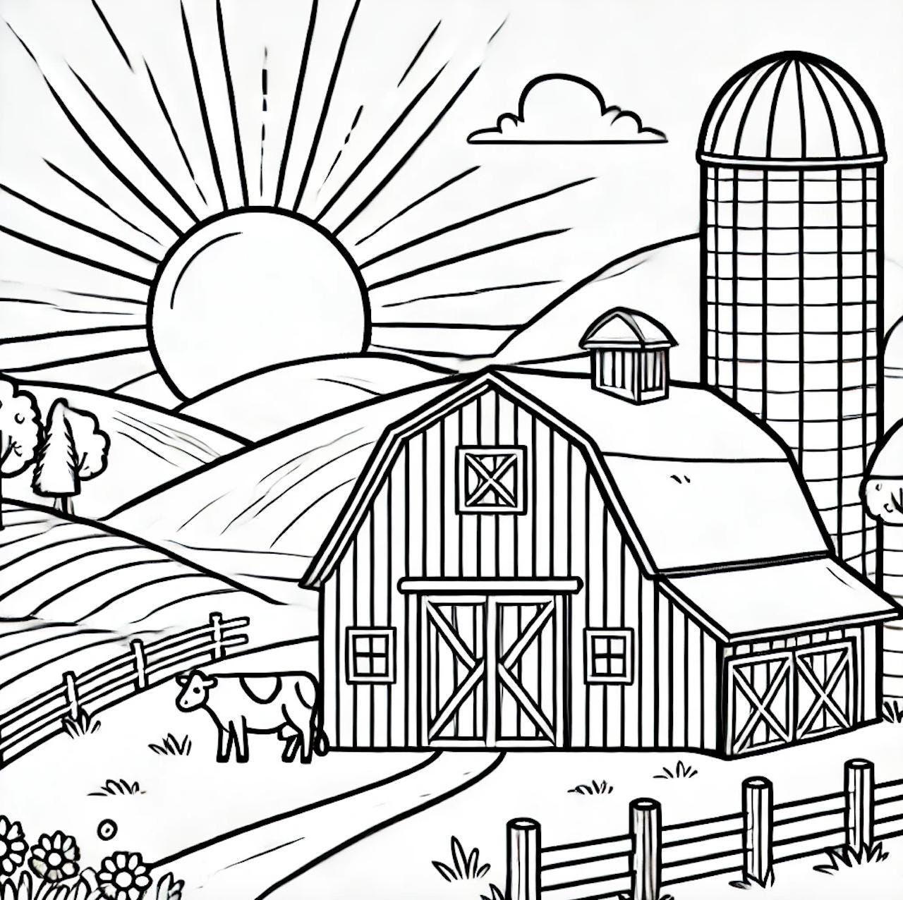 Farmer’s Friends Coloring Book for Kids | Fun Farm Animals and Machines ...