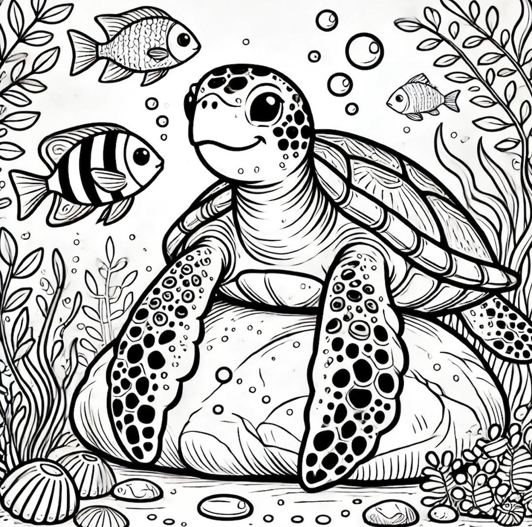 Underwater Adventures Coloring Book for Kids | Fun & Whimsical Sea ...
