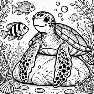 Underwater Adventures Coloring Book for Kids | Fun & Whimsical Sea ...
