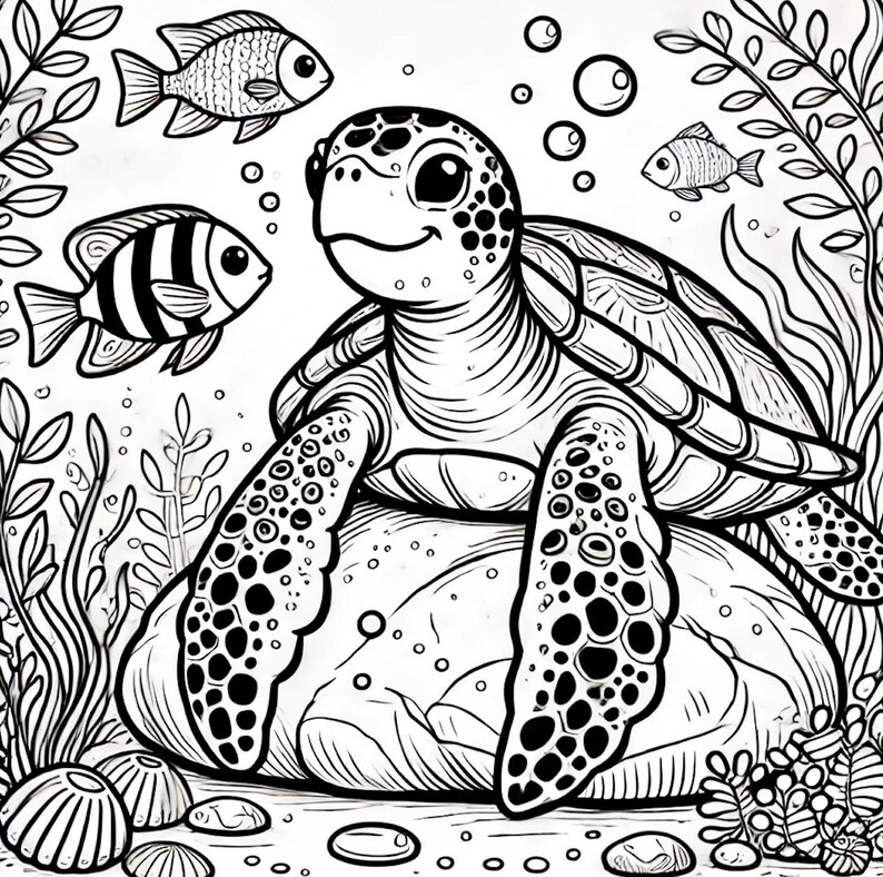 Underwater Adventures Coloring Book for Kids | Fun & Whimsical Sea ...
