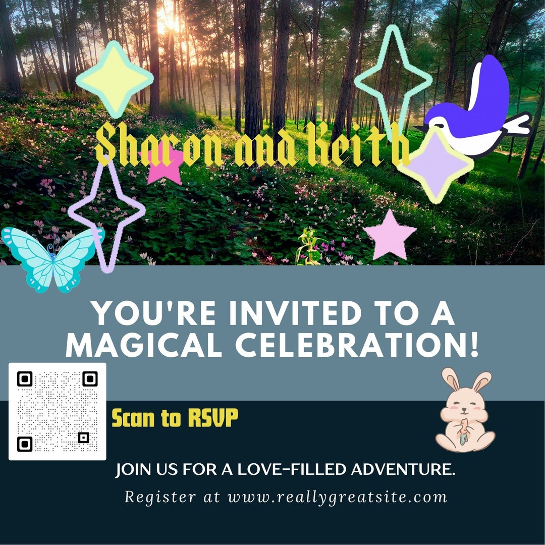 QR Code Wedding Invitations - Enchant Your Guests With Animated Fantasy ...