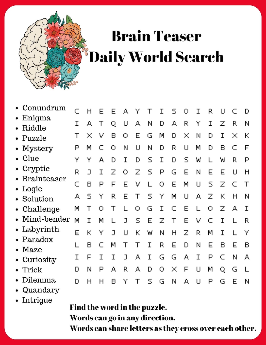 Ultimate Variety Pack Brain Teasers: Word Search, Mazes, Crossword ...