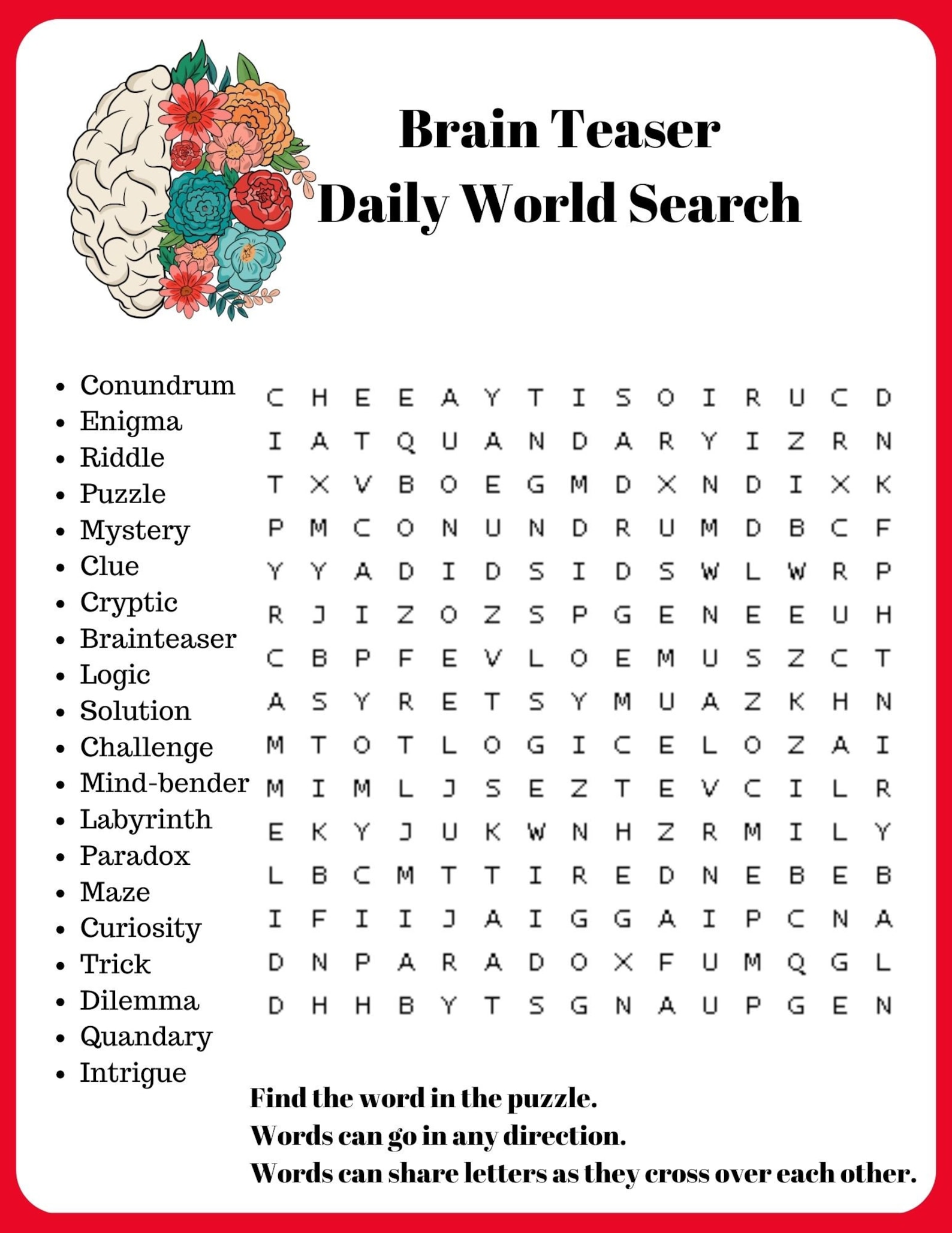 Ultimate Variety Pack Brain Teasers: Word Search, Mazes, Crossword ...