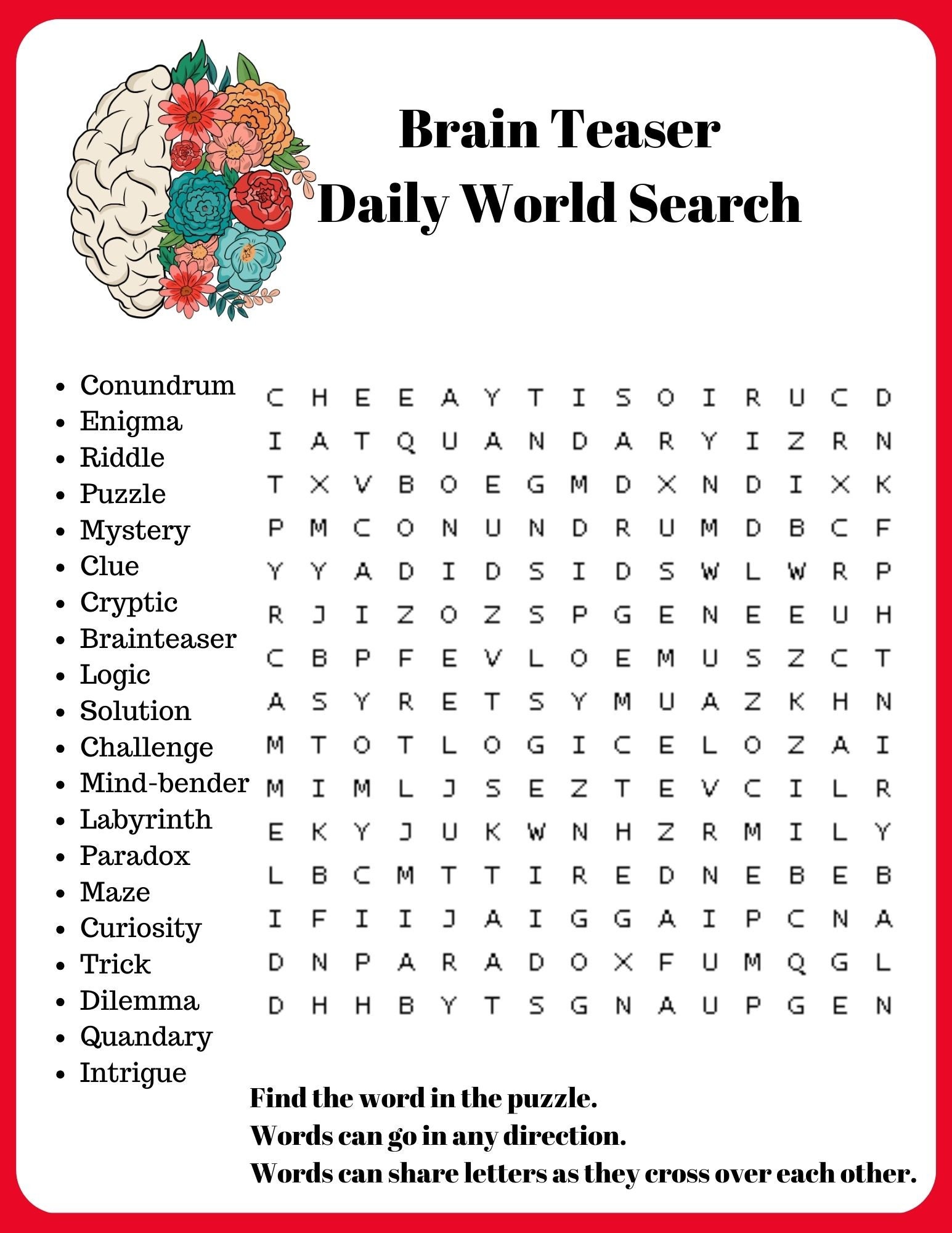Ultimate Variety Pack Brain Teasers: Word Search, Mazes, Crossword ...