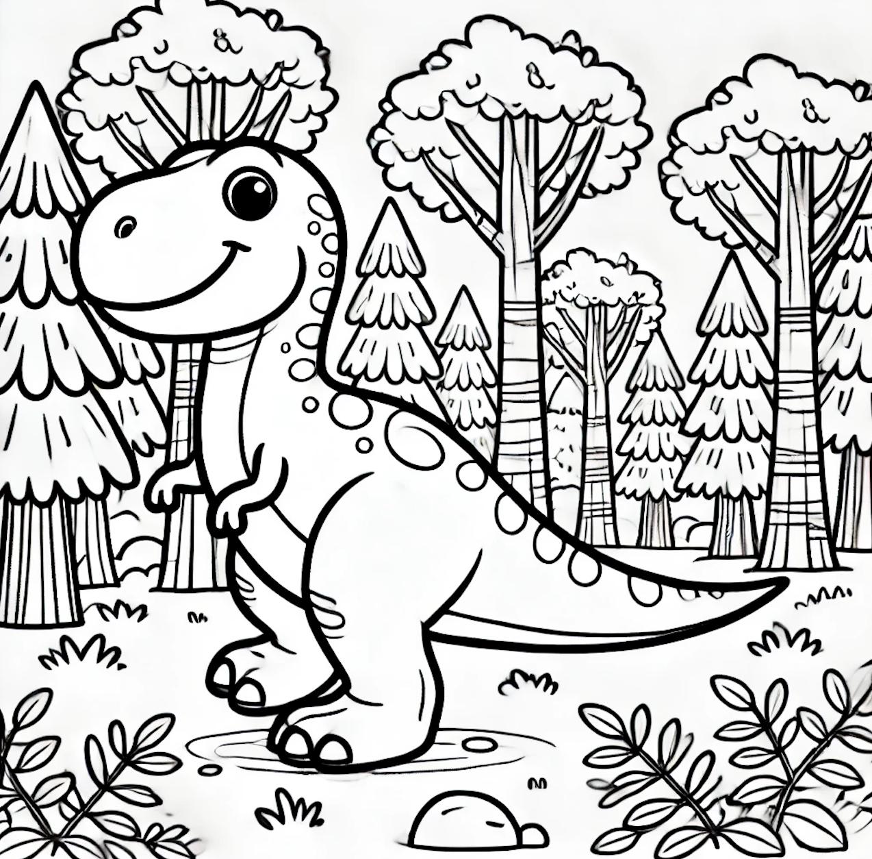 Coloring Book - Dinosaurs and Their World: Fun & Educational- for Kids ...