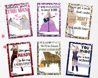 Taylor Swift Valentines Day Card, Printable Card, Swiftie Valentine ...