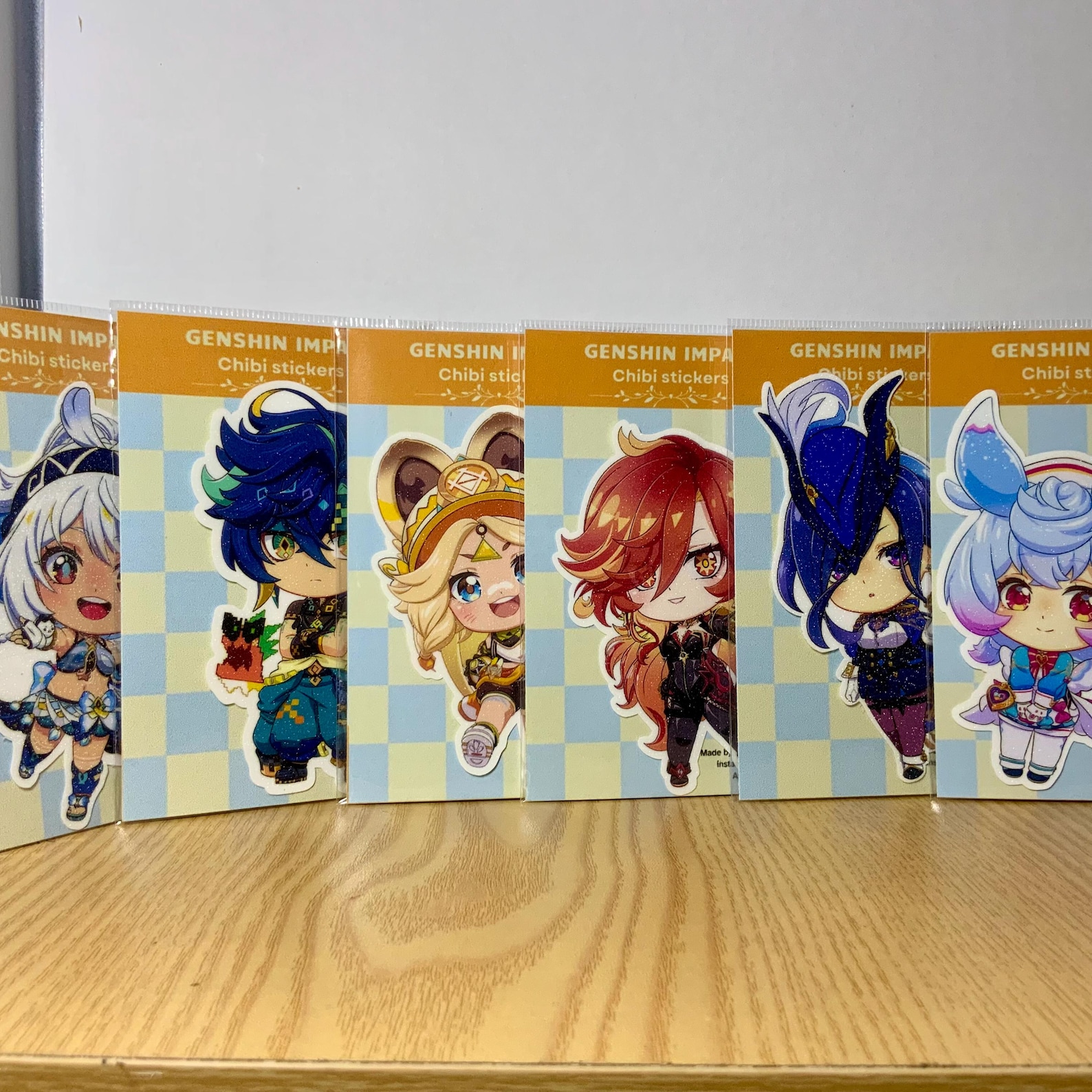 Genshin Impact Vinyl Chibi Stickers With Glittery Phototop Kinich ...