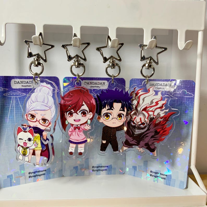 Dandadan Chibi Keychain Ken Takakura Okarun Momo Ayase Turbo Granny ...