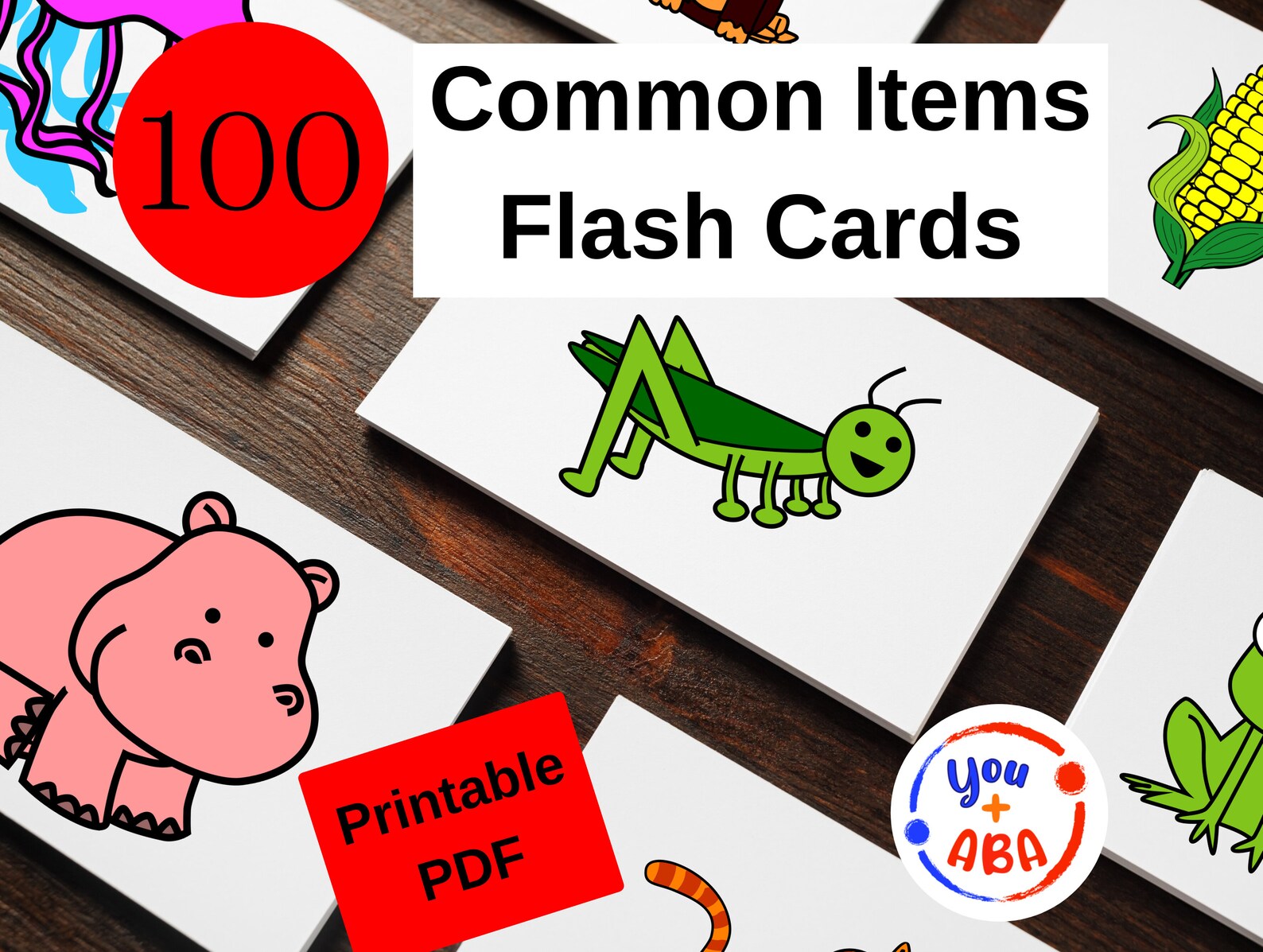 Flash Cards Printable 100 Common Objects | Flash Cards I Assessments ...