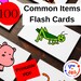 Flash Cards Printable 100 Common Objects Flash Cards I Assessments ...