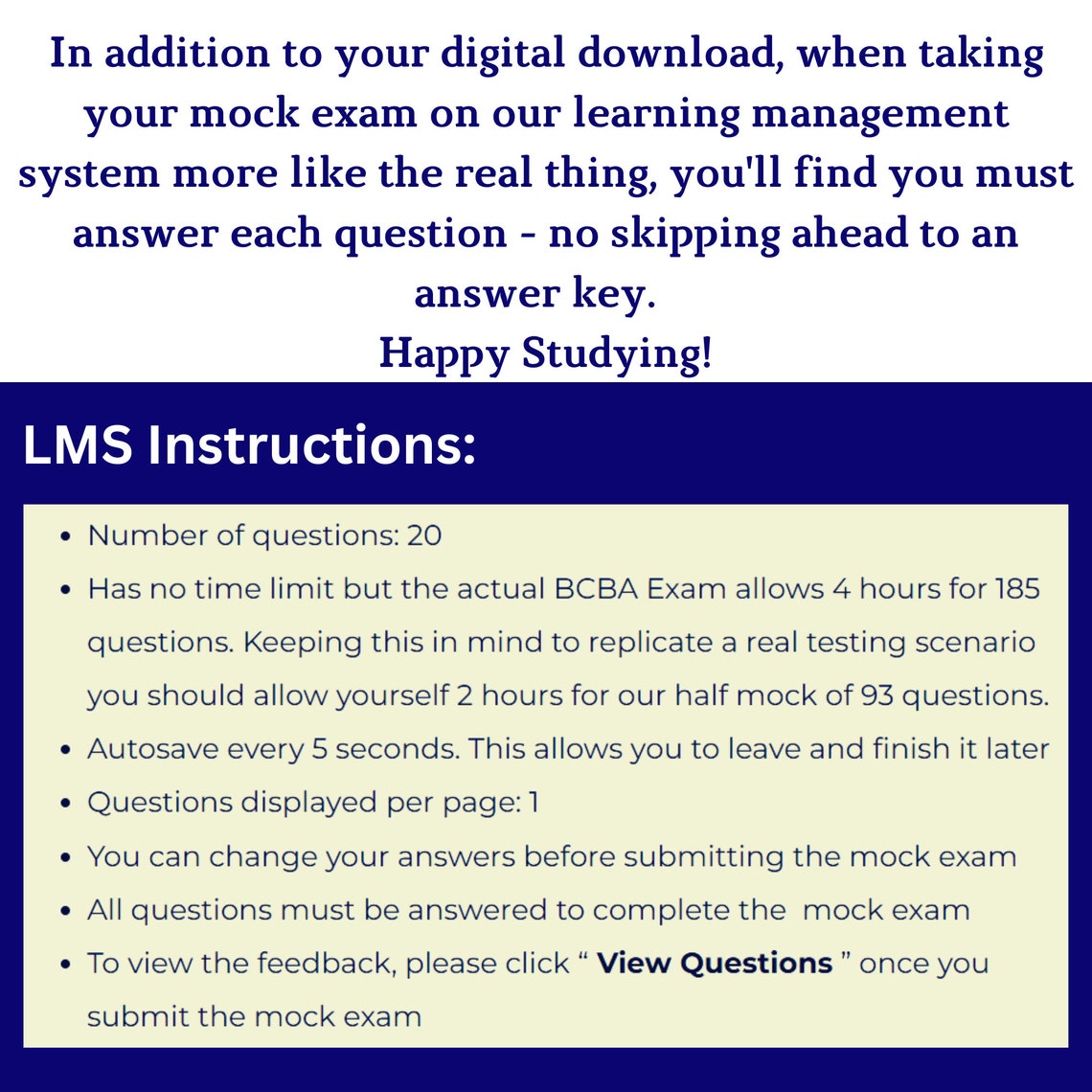 BCBA Mock Exam Bundle 93 Questions BCBA Study BCBA - Etsy
